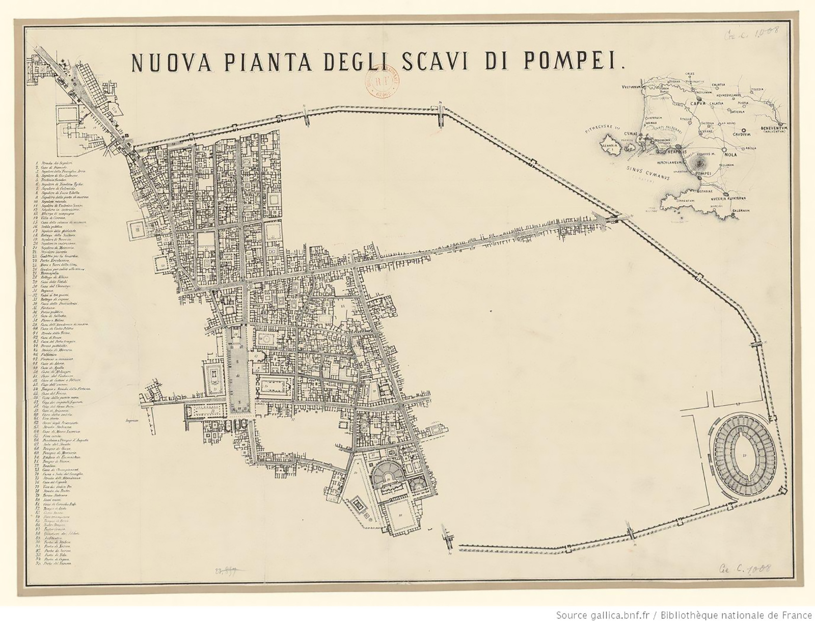 maps pompeii